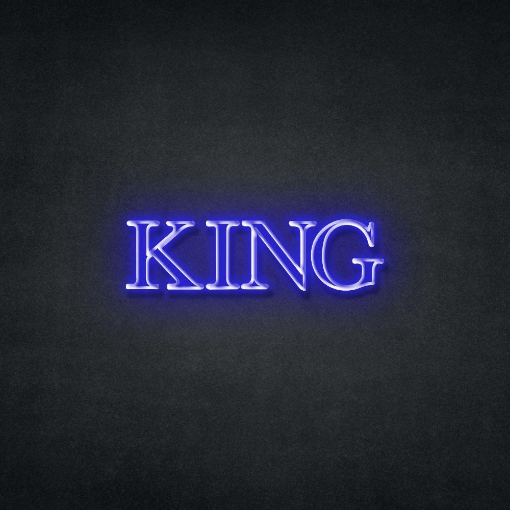 King Neon Sign