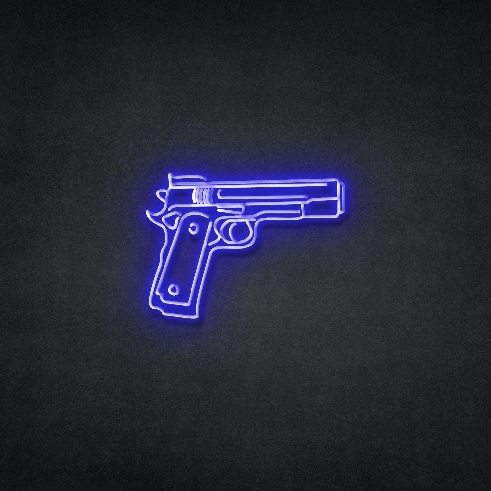 Pistol Neon Sign